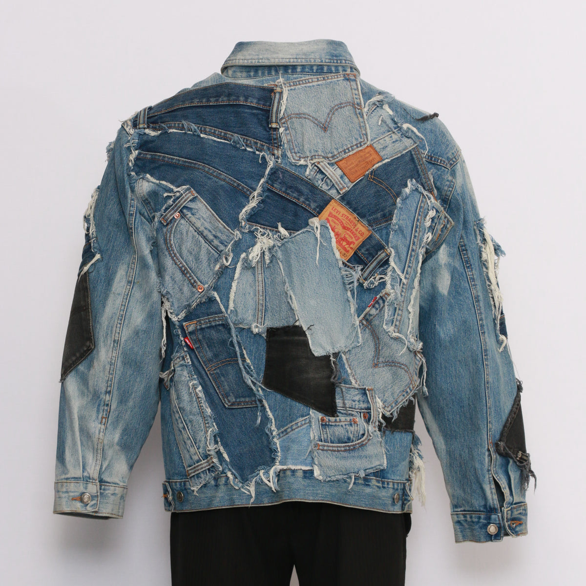 Baggy Reworked Denim Jackets - Wholesale – Creed Vintage