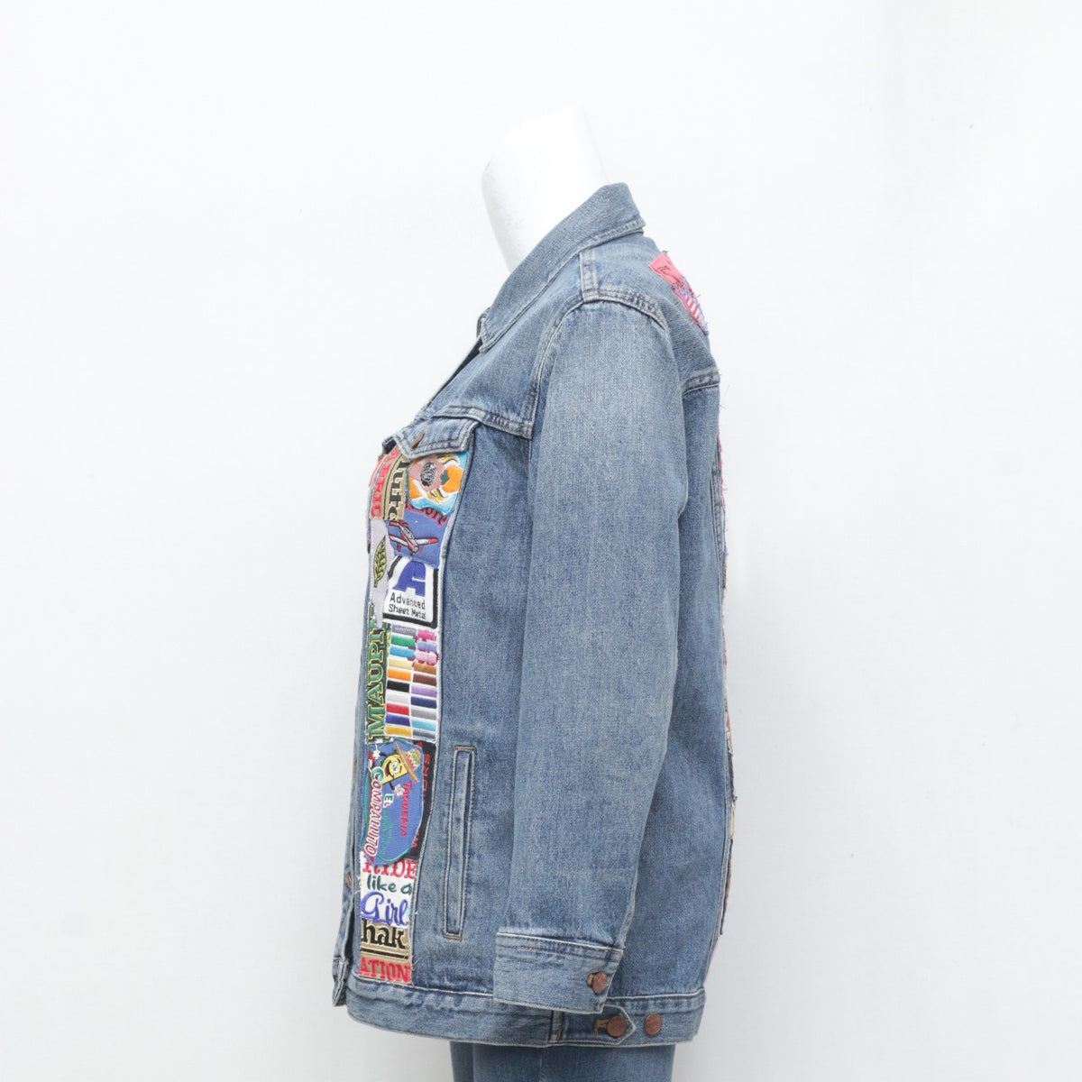 Reworked Sticker Patch Denim Jackets - Wholesale – Creed Vintage