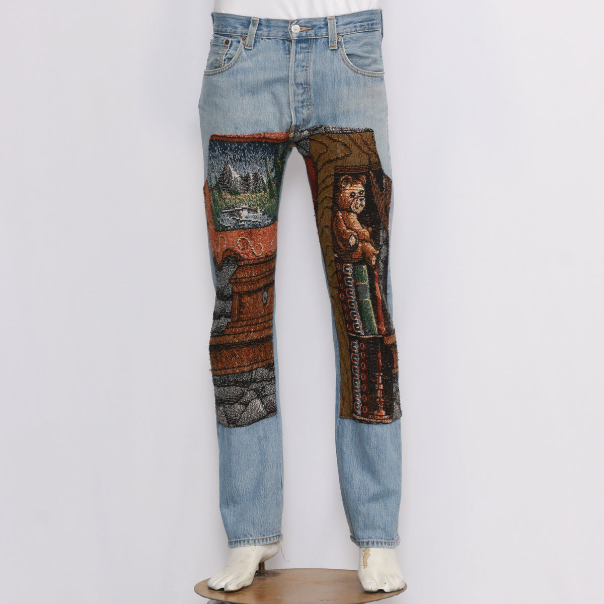 Reworked Levis 501 Latest Denim Pants – Creed Vintage