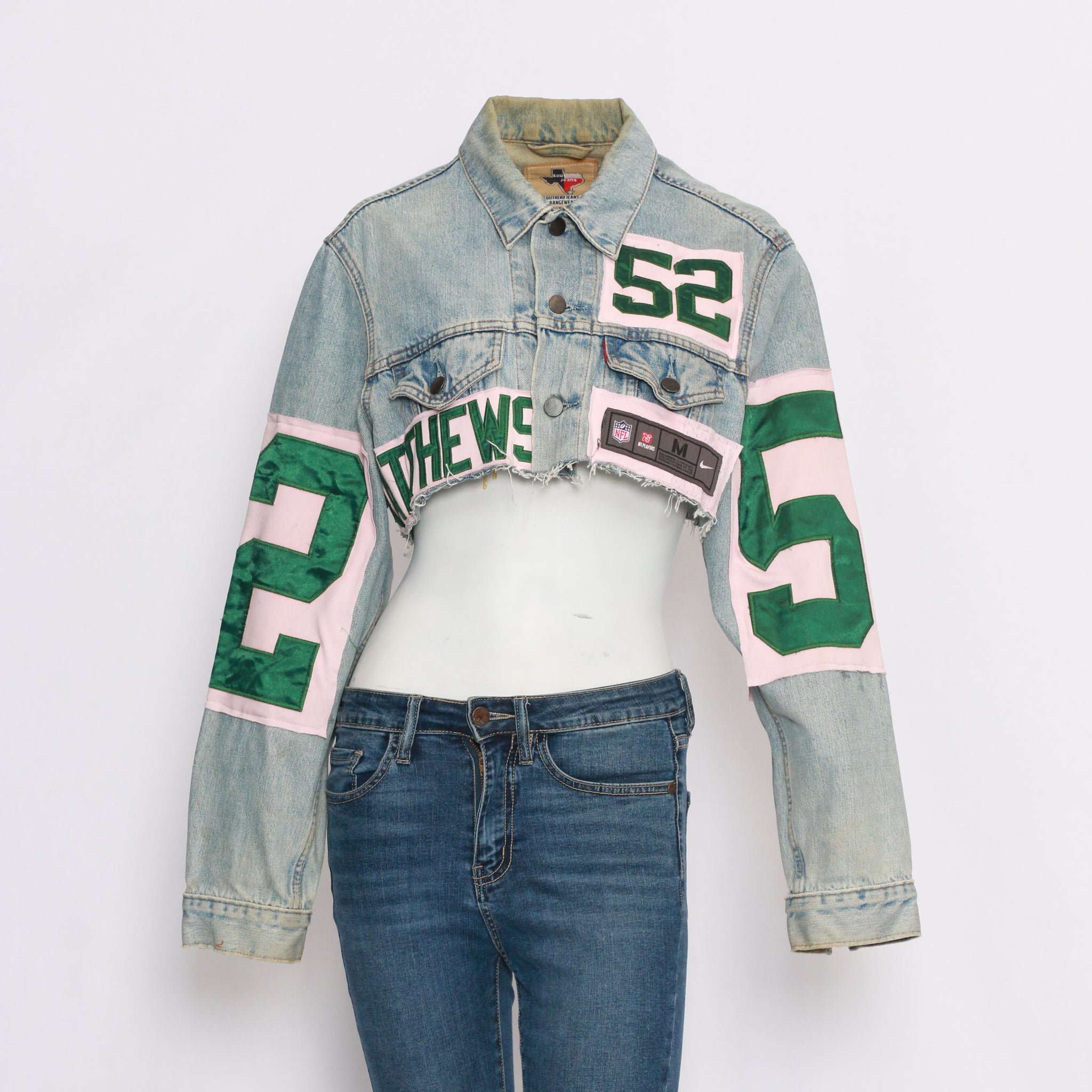 Reworked Modern Style Denim Crop Jacket – CREED