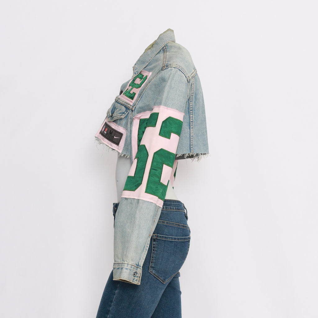 Reworked Modern Style Denim Crop Jacket – CREED