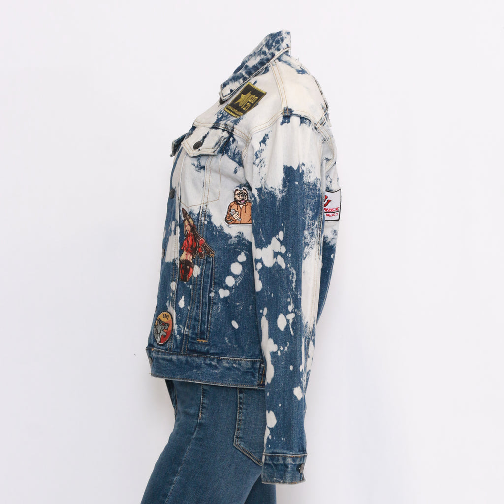 Beautiful Denim Acid Wash Reworked Jackets - Wholesale – Creed Vintage