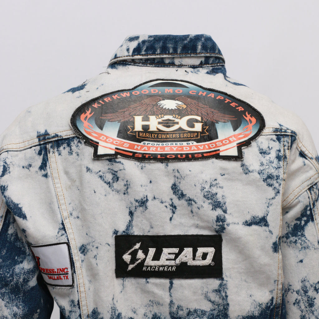 Beautiful Denim Acid Wash Reworked Jackets - Wholesale – Creed Vintage