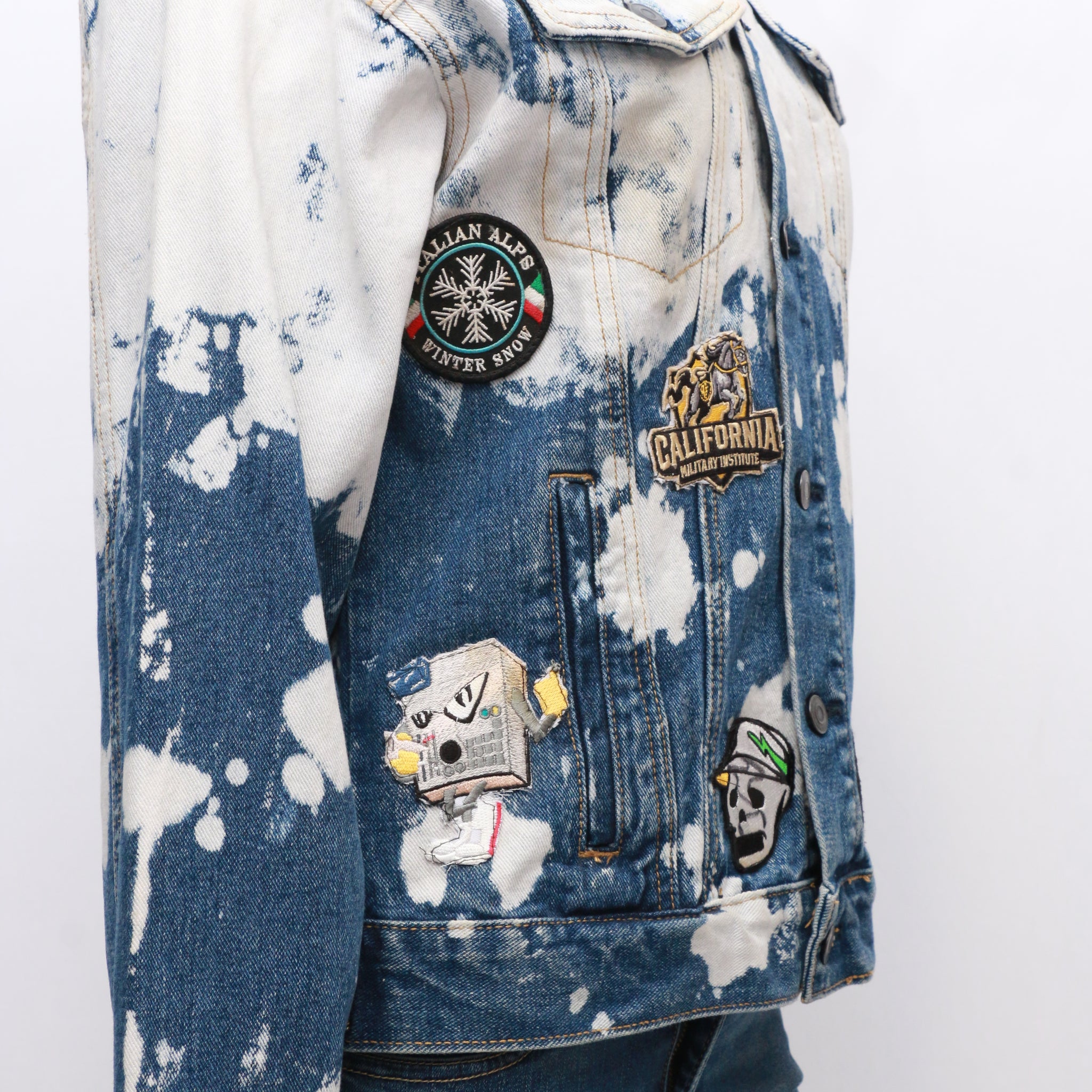 Beautiful Denim Acid Wash Reworked Jackets - Wholesale – Creed Vintage