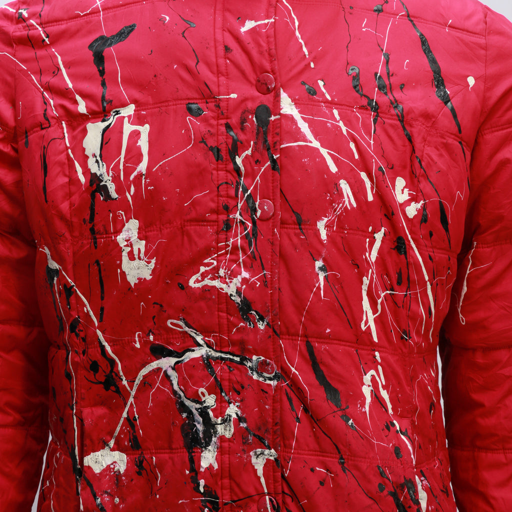 Puffer Jacket With Color Splatter - Wholesale – Creed Vintage