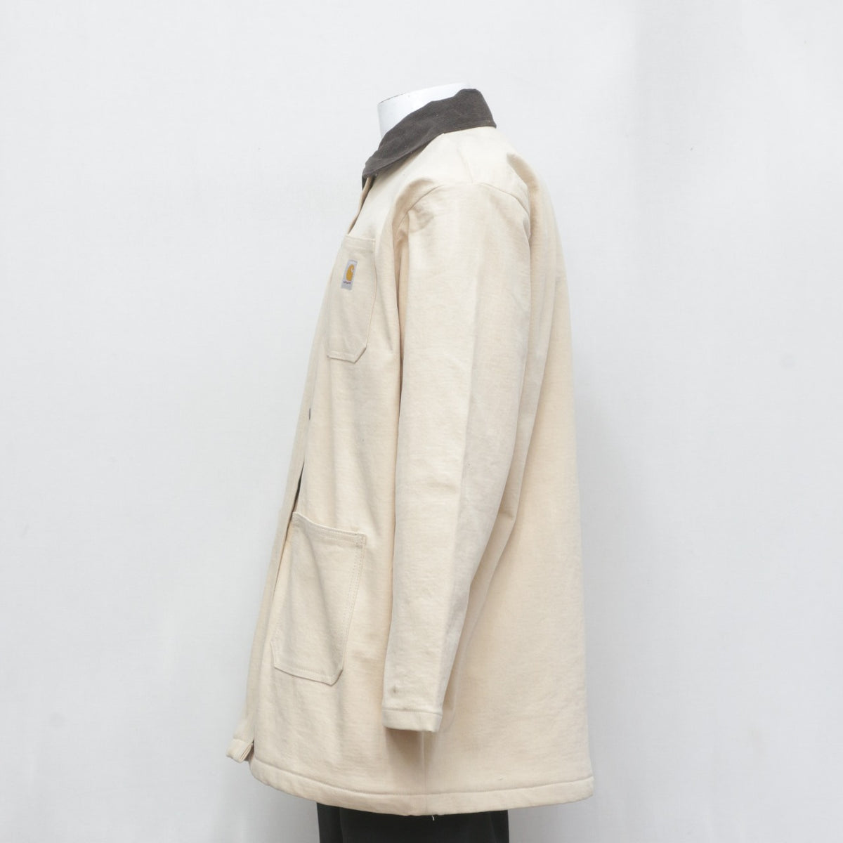 Reworked Carhartt 4 Pockets Workwear Jacket with Corduroy Collar ...