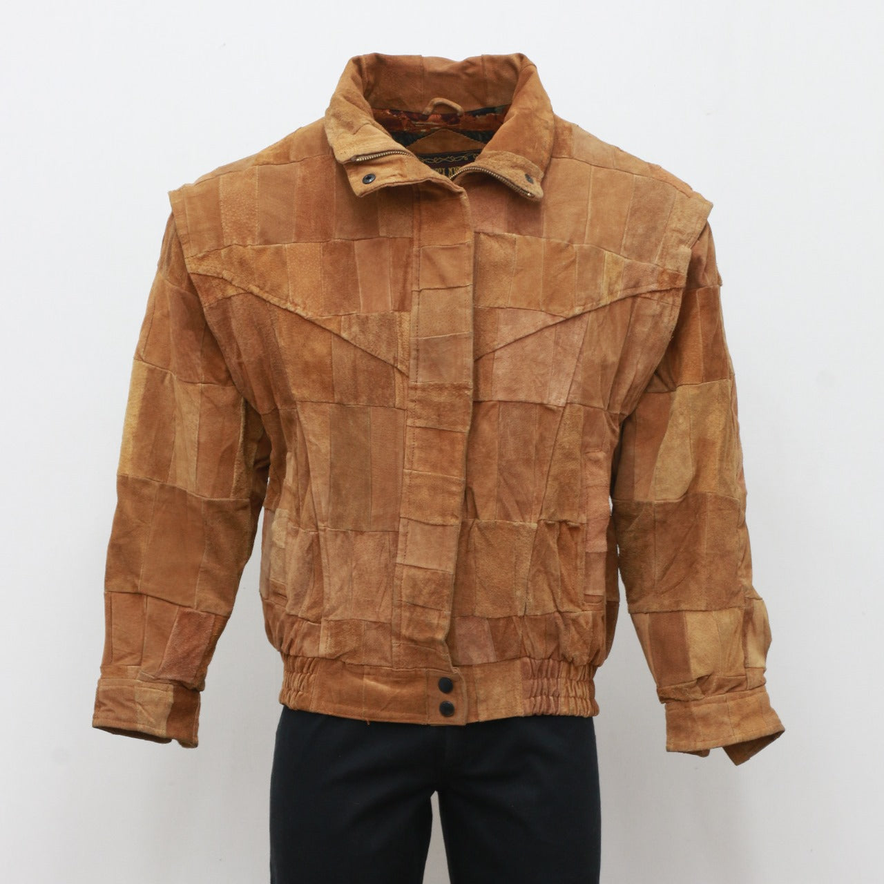 Premium 90s Suede Neutral Tone Bomber Jackets – Creed Vintage