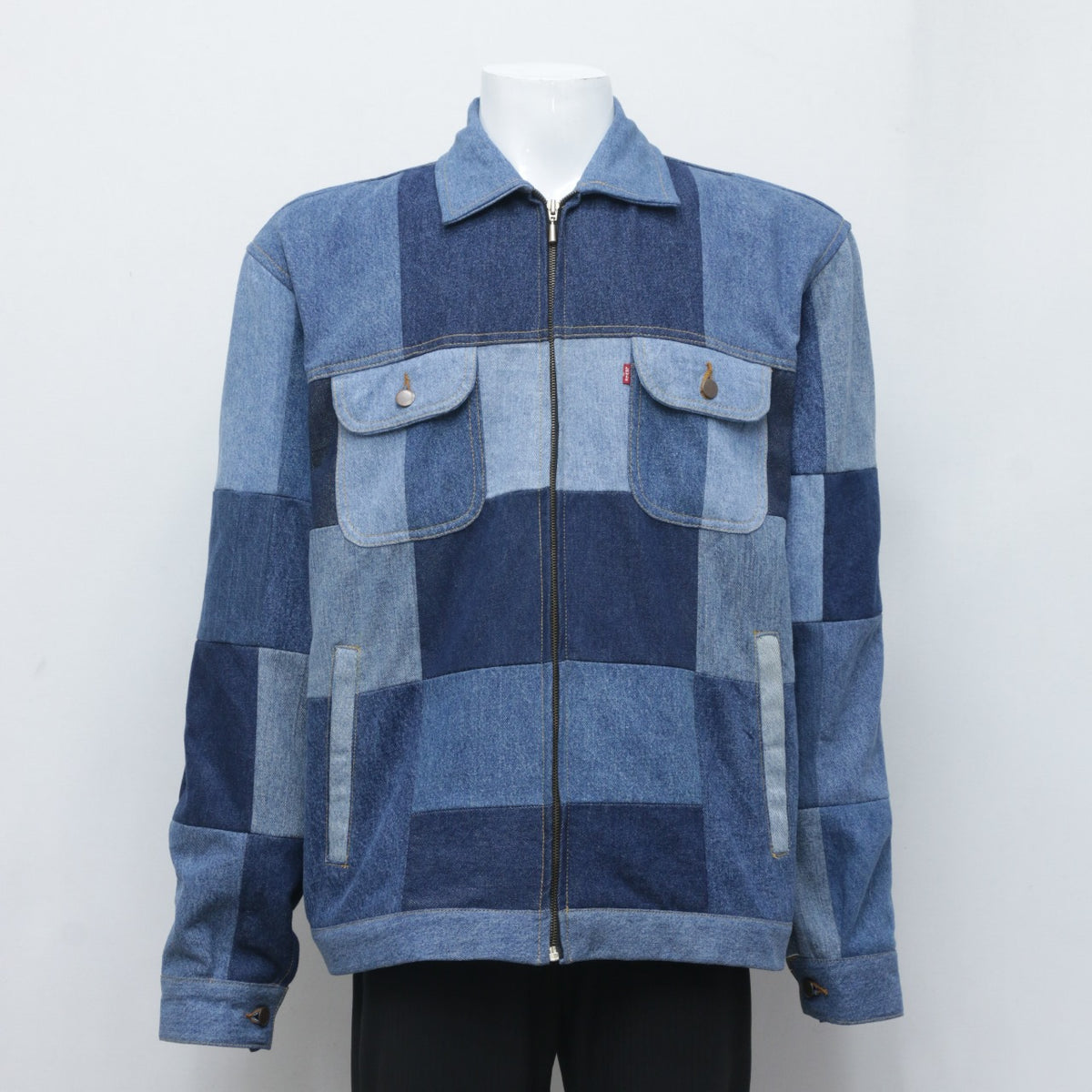 Reworked Levi's Patch Worked Denim Jacket - Wholesale – Creed Vintage