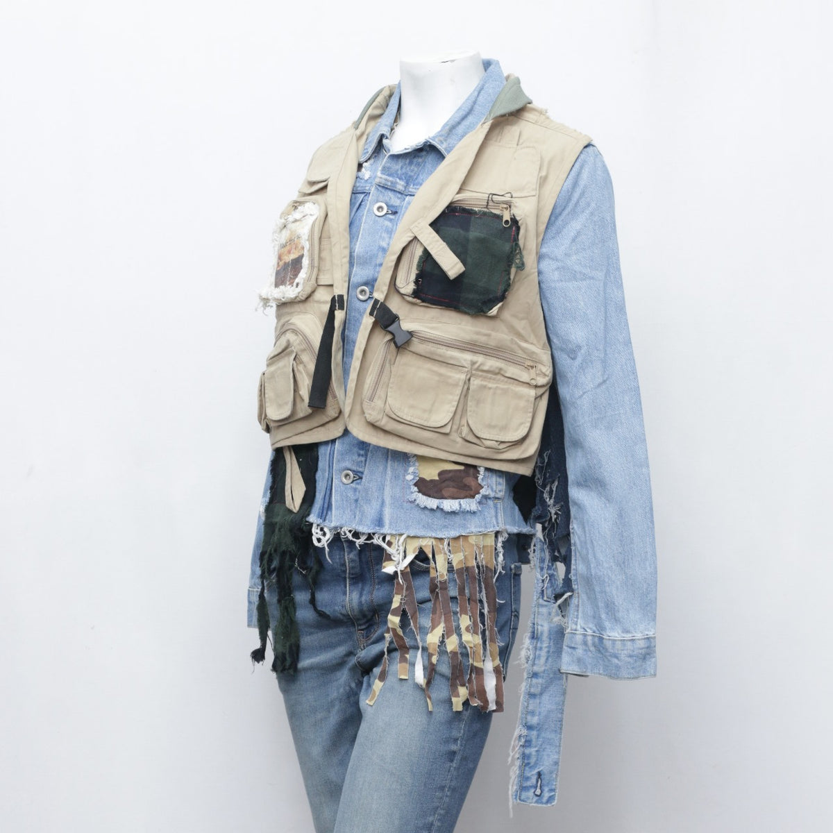 Reworked Bomber Style Denim Jacket – Creed Vintage