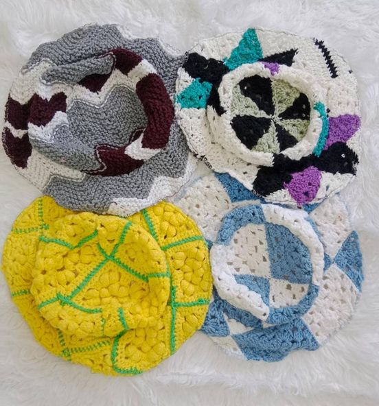 Punchoo Reworked Colorful Barrel Hat - Wholesale – Creed Vintage